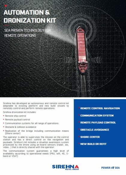 SIREHNA - Autonomous and remote control kit